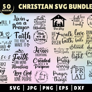 Christian SVG Bundle, Christian SVG, Religious Svg, Faith Svg, God Svg ...