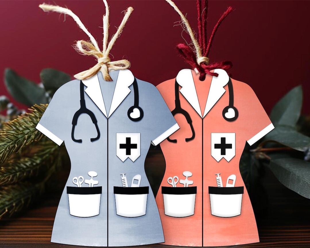 Nurse Personalized Ornament SVG, Nurse Ornament 2024, Gift for Nurse ...
