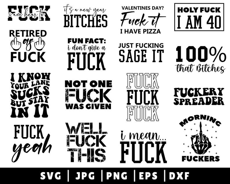 Adult SVG Bundle, Funny Adult Bundle, Adult Quotes SVG, Funny Quotes ...