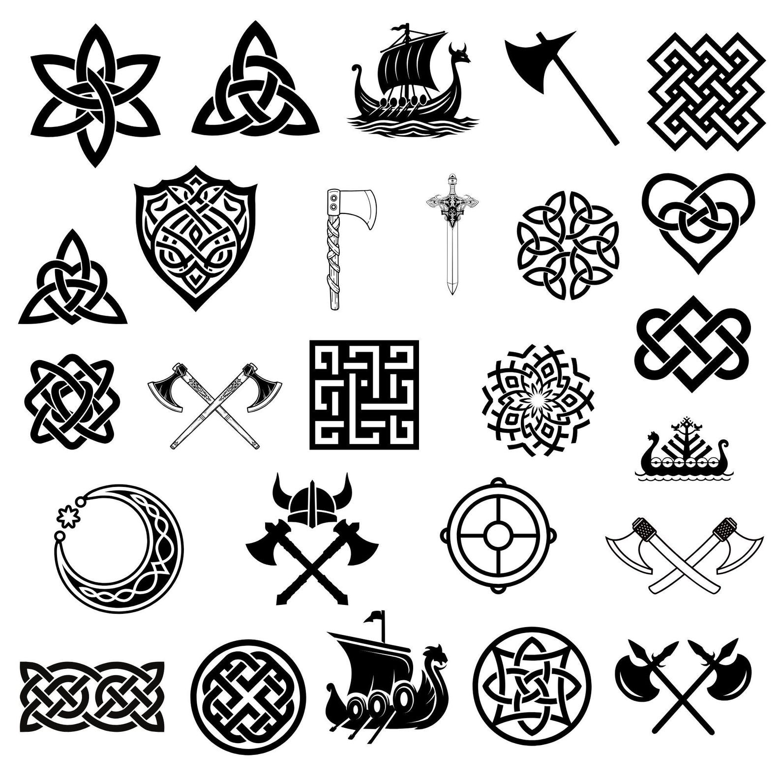 Viking and Celtic SVG Bundle, Valhalla Svg, Viking Bundle Clipart ...