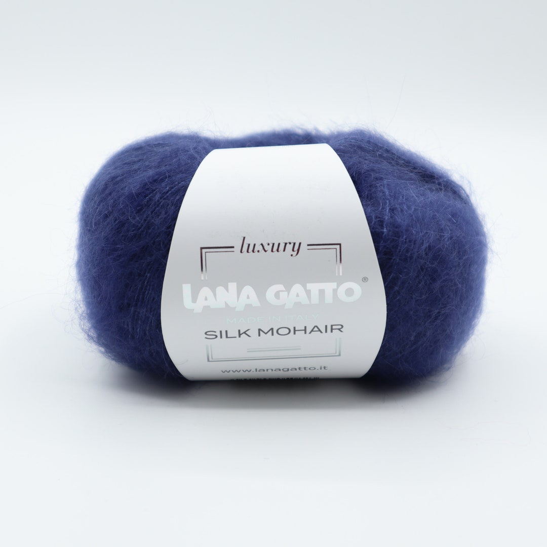 Silk Mohair Lace Prussian Blue - Etsy
