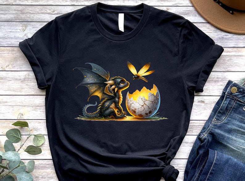 Dragon DTF Transfer, Fantasy Eggshell Art, DIY Kids Shirt Iron-on - Etsy