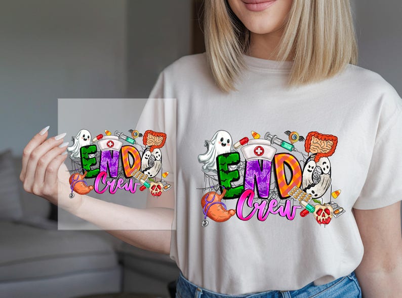 Endo Crew Halloween DTF Transfer: Gastroenterology Nurse Print - Etsy