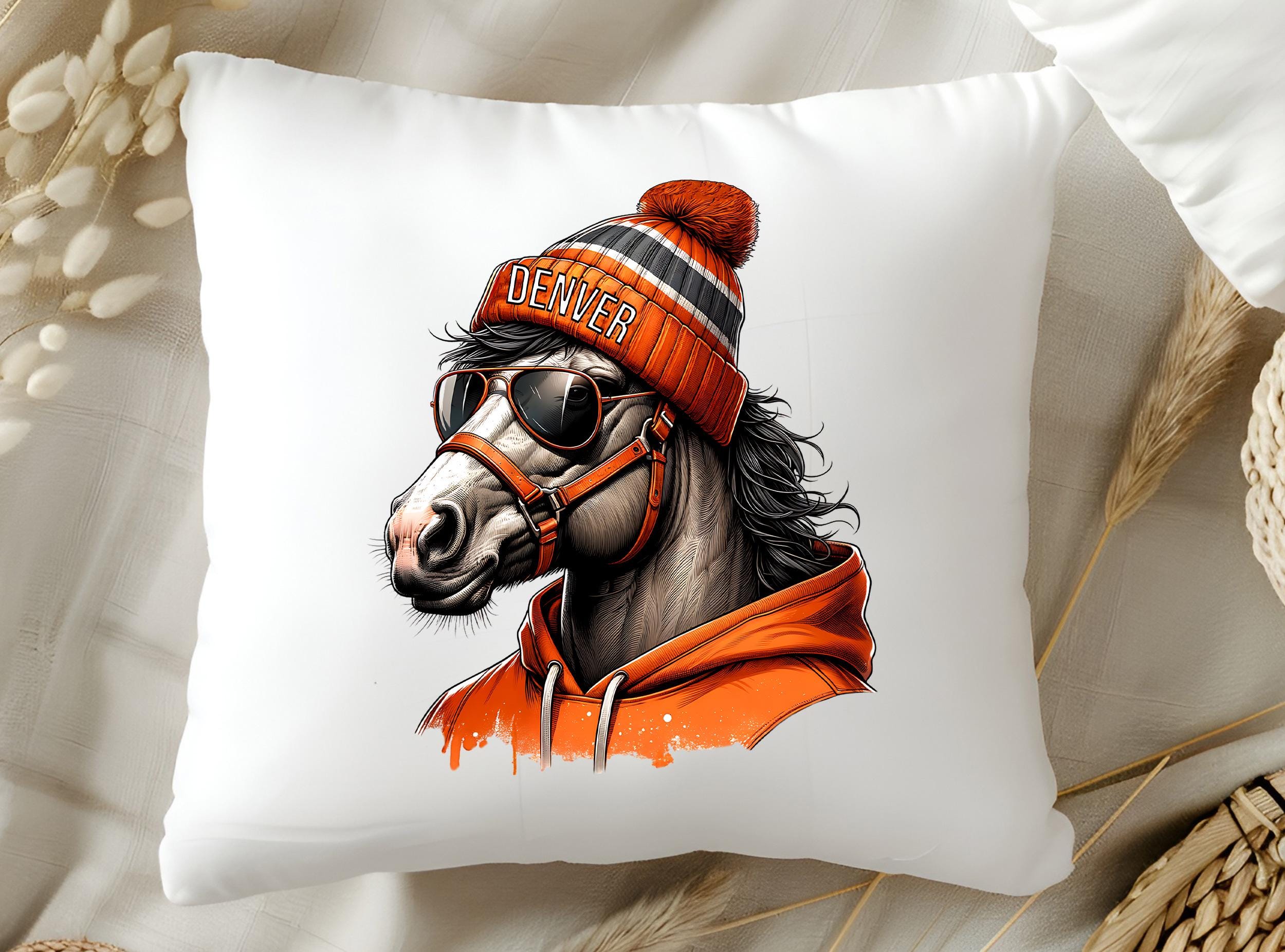 Denver Mascot Horse DTF Transfer, Stylish Sports Fan Design, Ready to ...