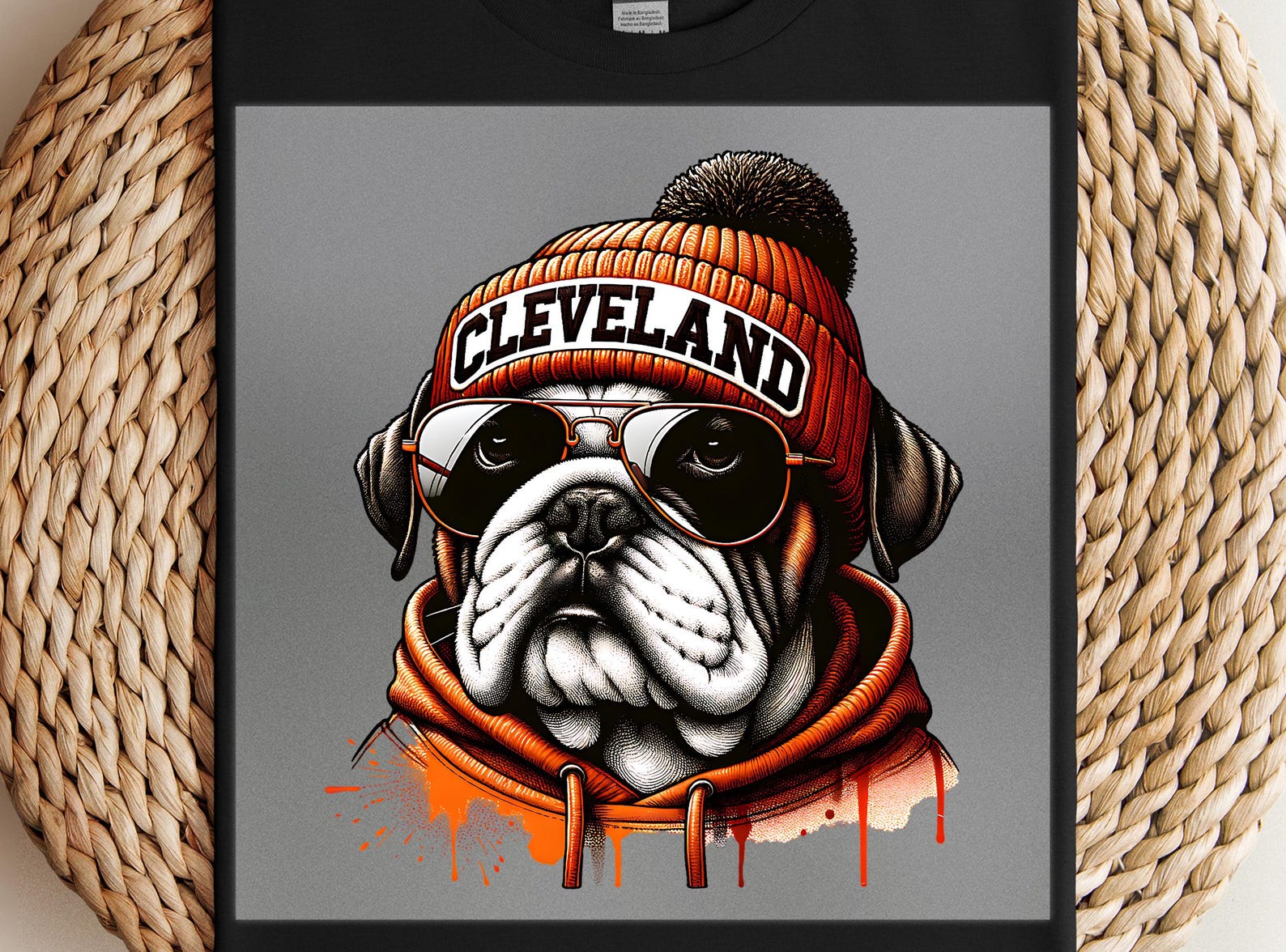 Cleveland Mascot Bulldog DTF Transfer: Sports Fan Apparel - Etsy