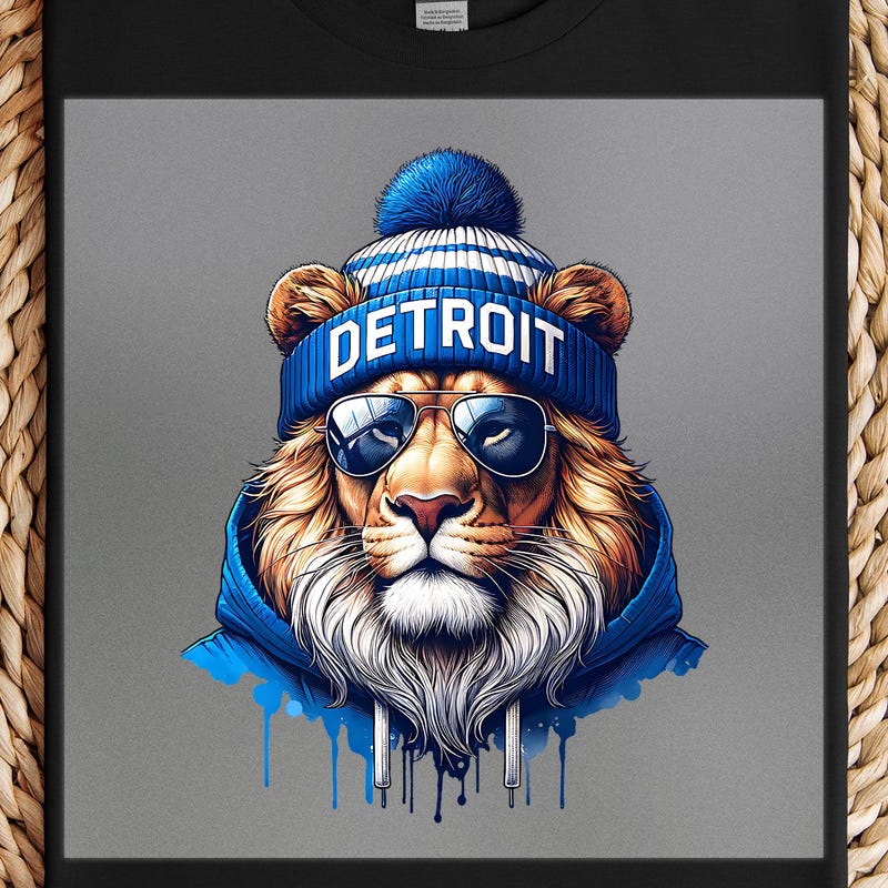 Detroit Lions Stencil - Etsy