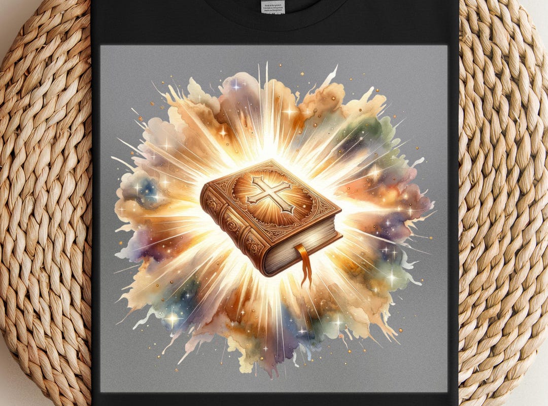 Holy Bible DTF Transfer, Inspirational Christian Design, Ready to Press ...