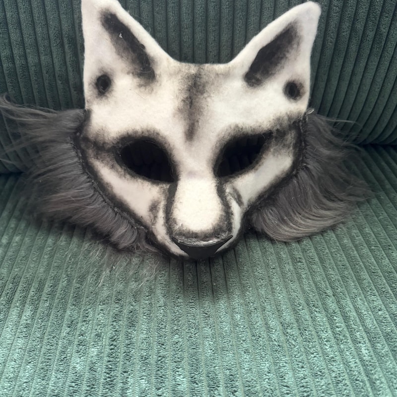 Arctic Fox Therian Mask - Etsy