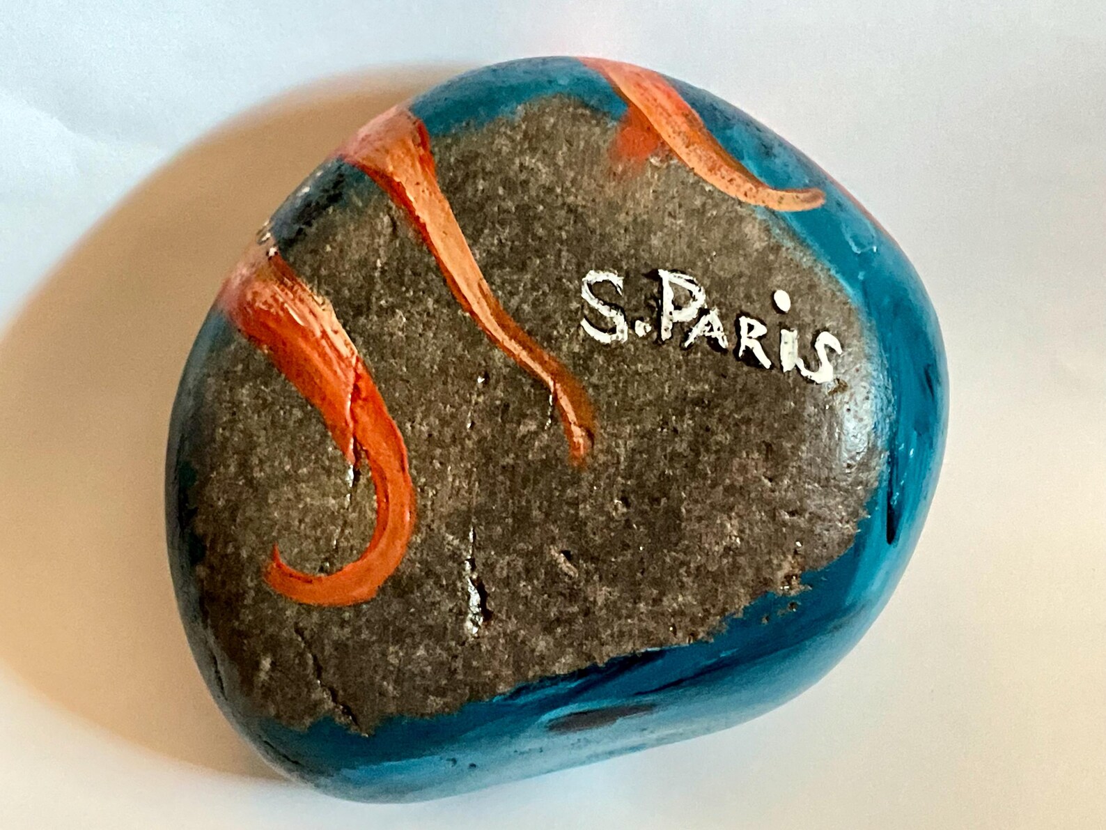 Colorful Octopus Hand Painted on A Smooth Sea Stone Ocean Sea Life Rock ...