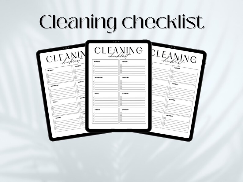 Cleaning Checklist - Etsy