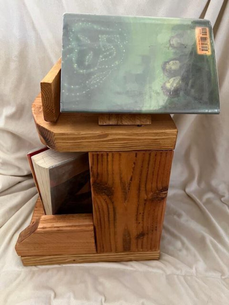 Personalized Book Nook - Distressed Wood - Etsy