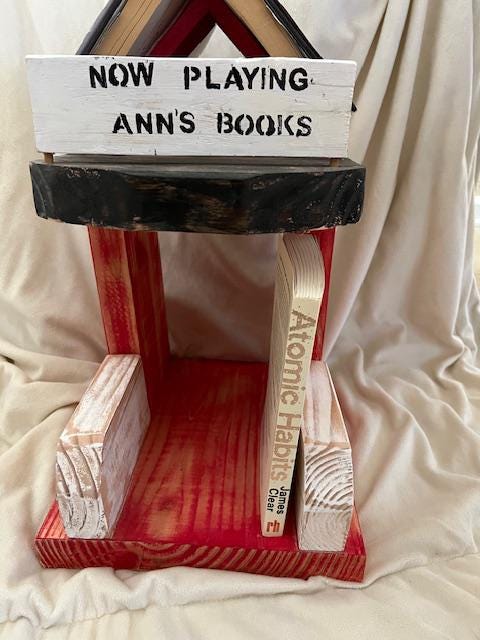 Personalized Book Nook - Distressed Wood - Etsy