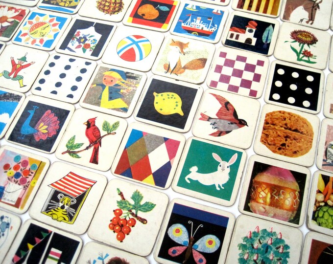Vintage Mid-century Memory Game / / 1960s Milton Bradley - Etsy