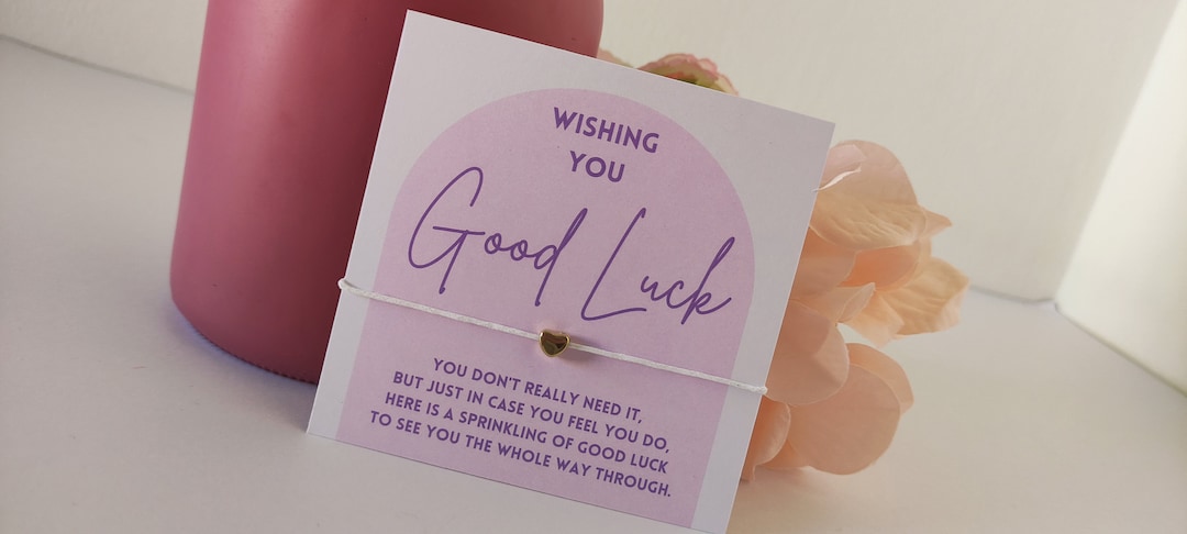 Custom Good Luck Team Card Bracelet Gift - Etsy