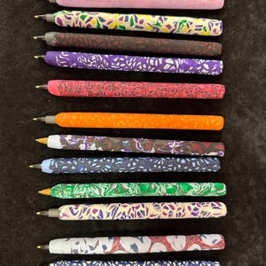 Polymer Clay Pens With Extra Ink Insert - Etsy