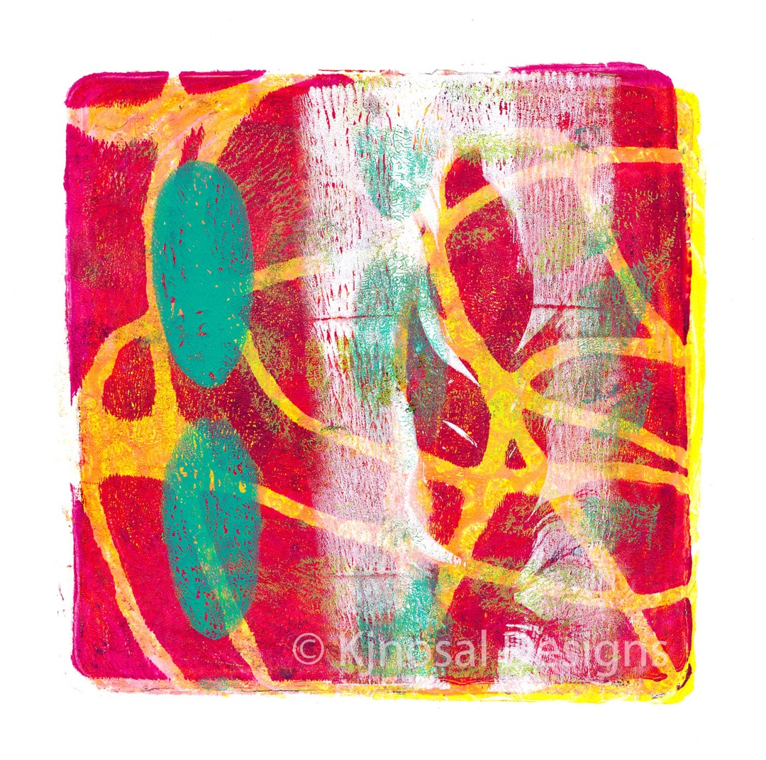 Art Print, Monoprint, Abstract Art, Wall Art, Swirls, Acrylic Painting ...