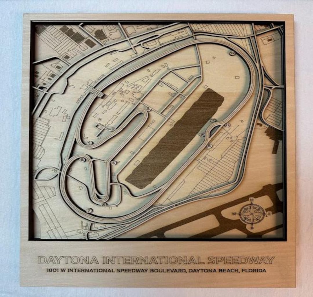 Daytona International Speedway Map - Etsy
