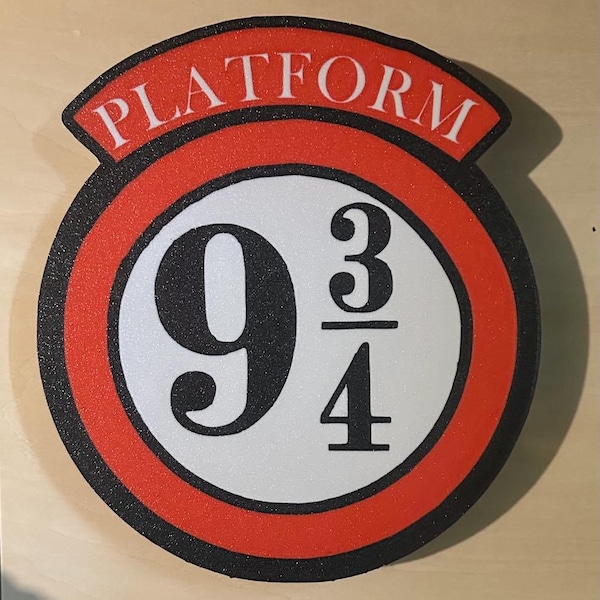 Platform 9 3 4 Sign - Etsy