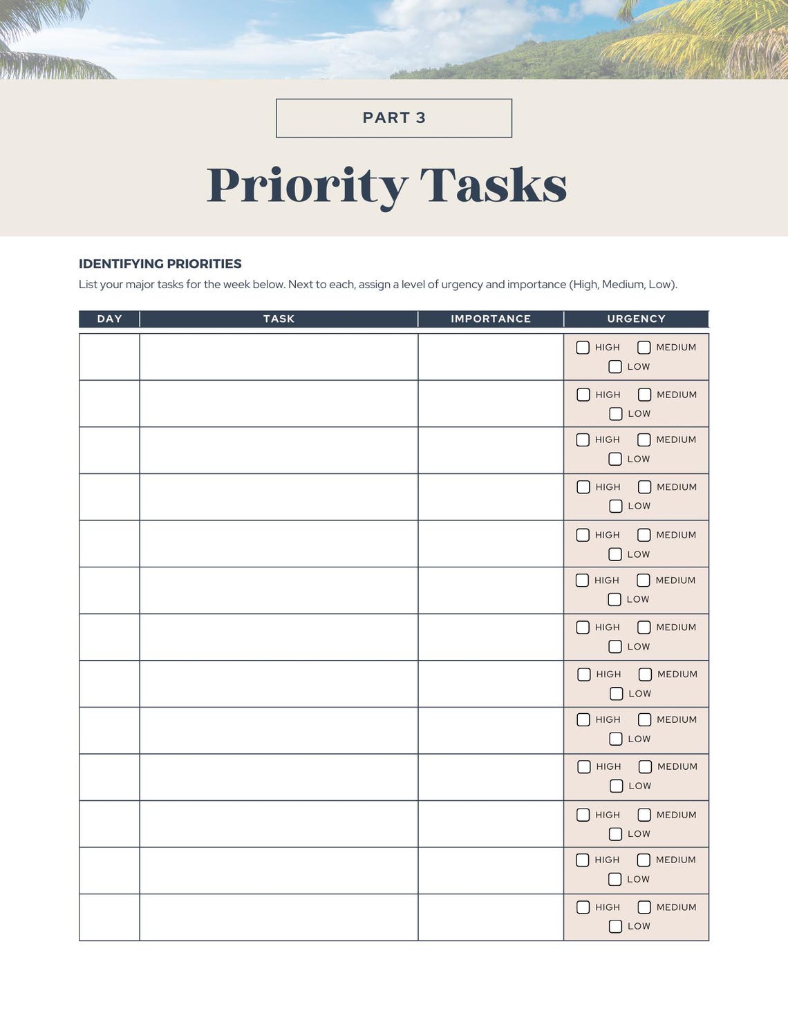 Work-life Balance Worksheet - Etsy