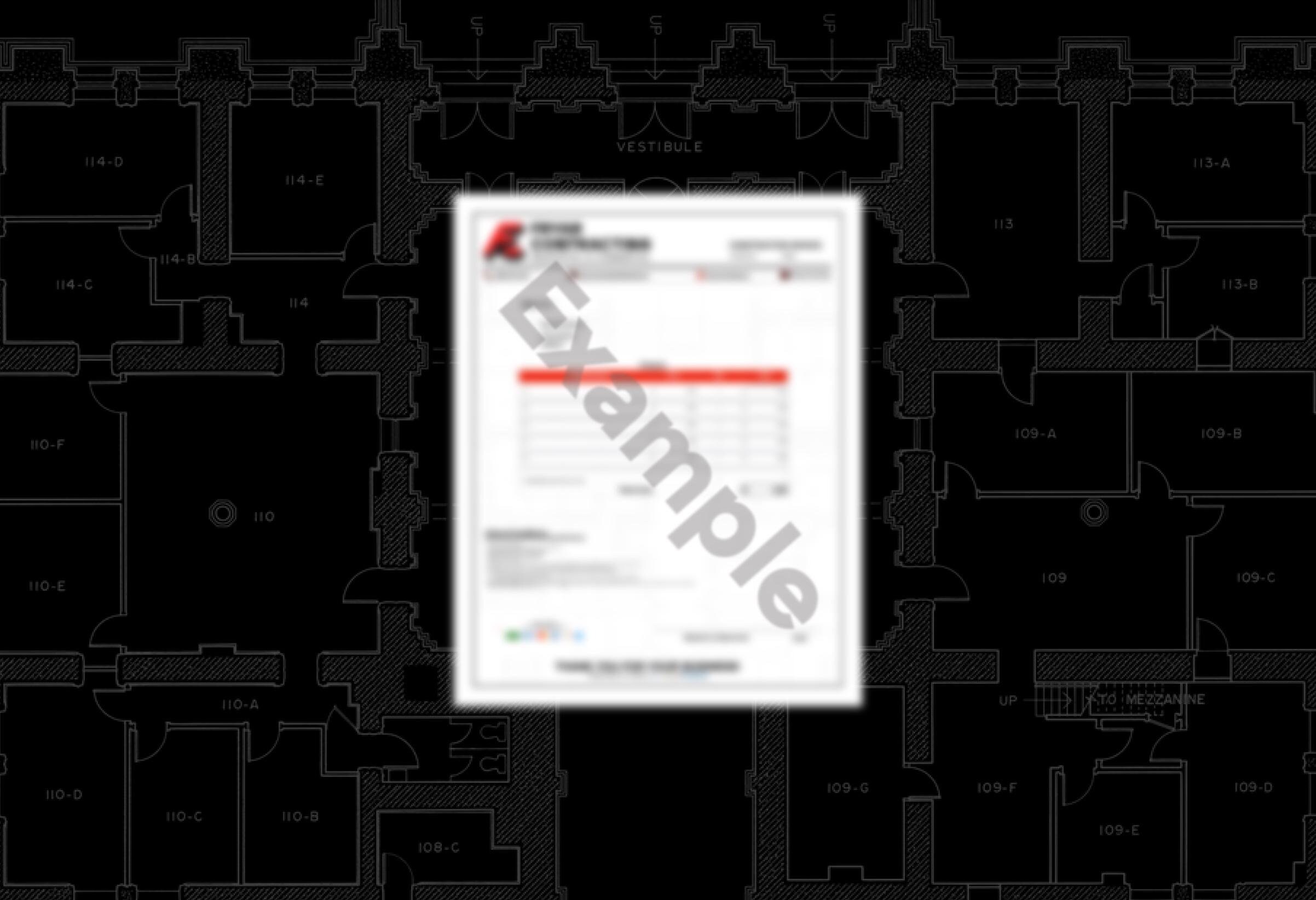Contractor Invoice Template .numbers File - Etsy
