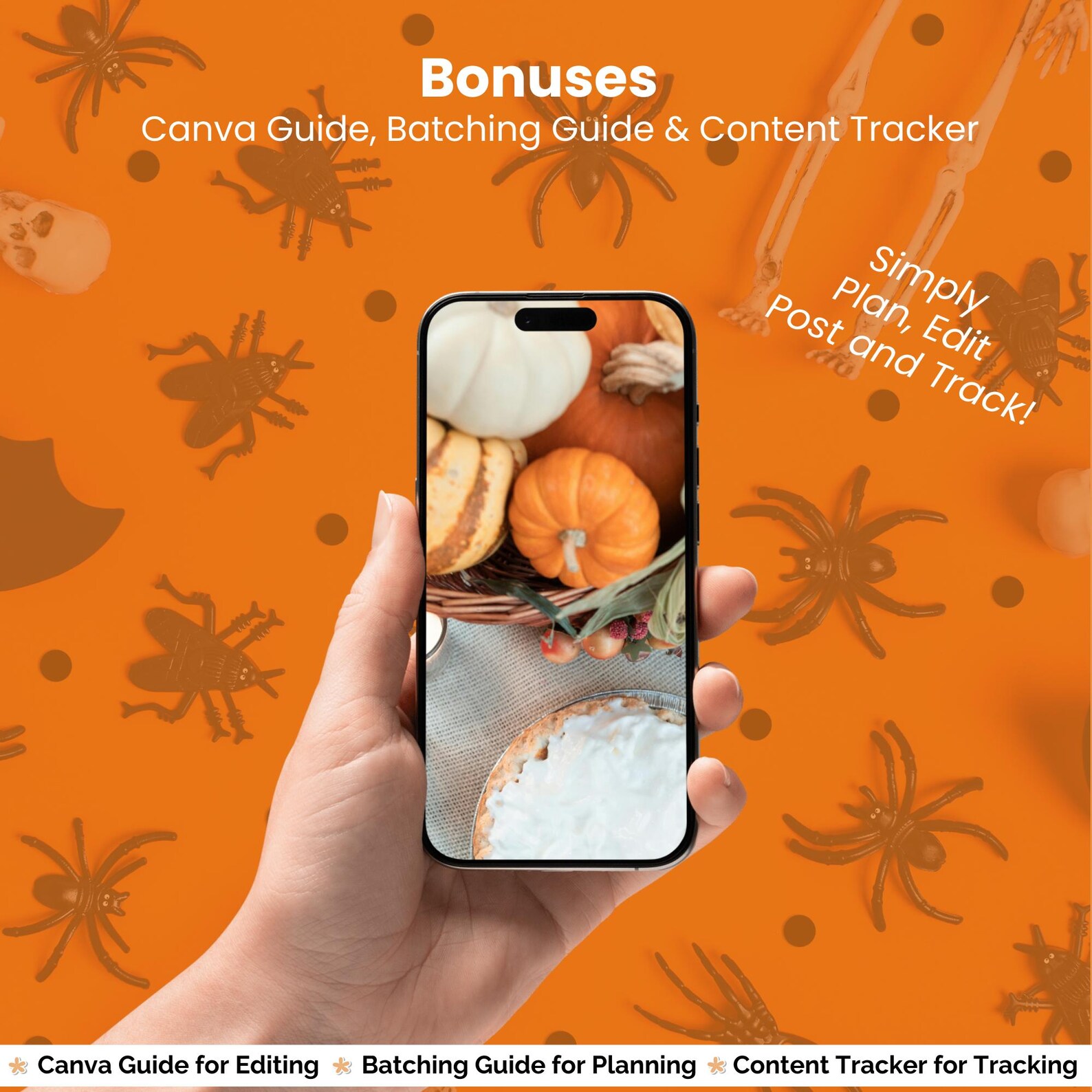 15 Halloween Mini Social Media Kit, Halloween Content Bank, Halloween Marketing, Tiktok ...