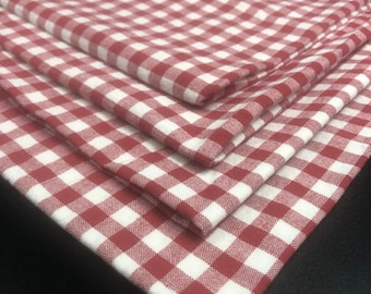 Red Gingham Napkins - Etsy