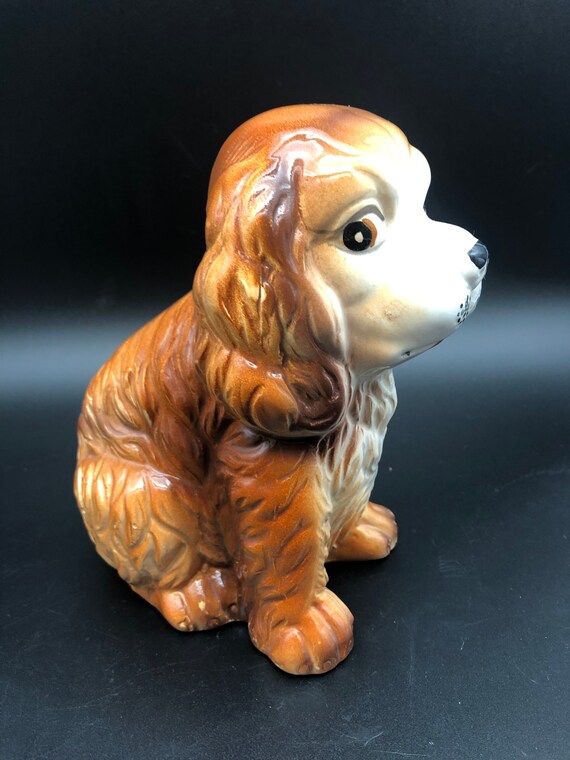 Ceramic Dog Figurine Cocker Spaniel Figurine Vintage | Etsy