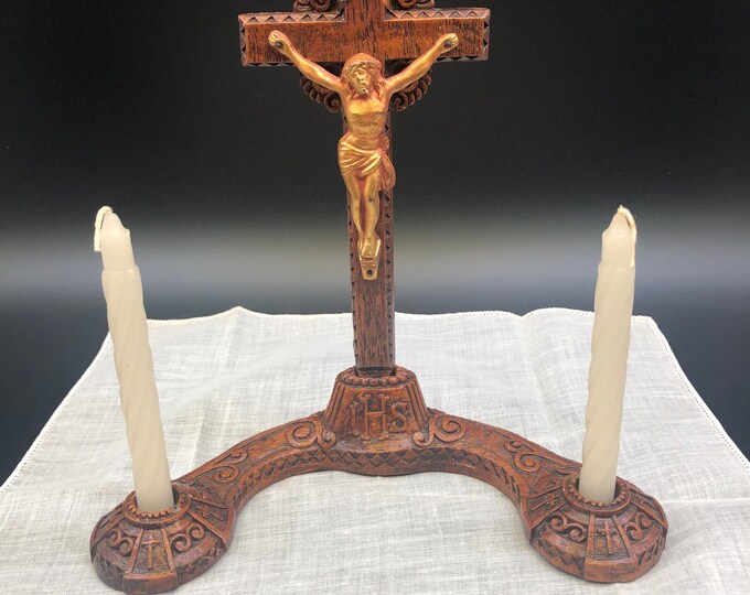 Vintage Sick Call, Last Rights Crucifix Kit, Extreme Unction Set ...