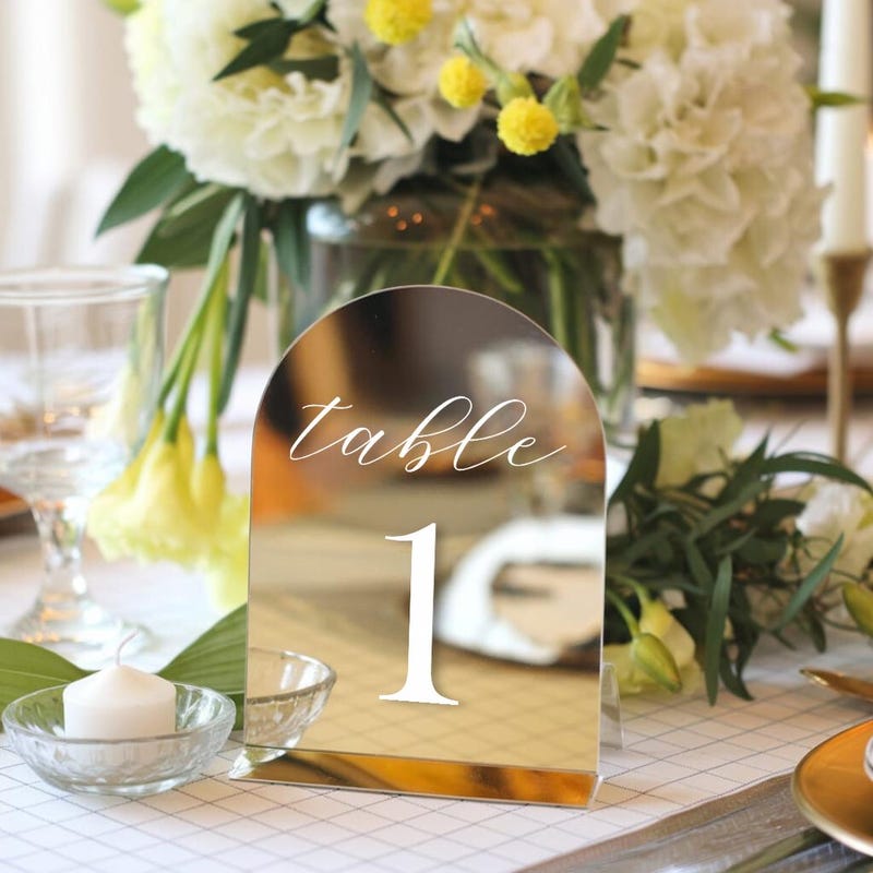 Acrylic Table Number - Etsy