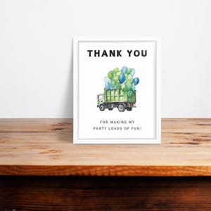 Garbage Truck Birthday Party Sign Bundle | Recycle Celebration | Trash ...