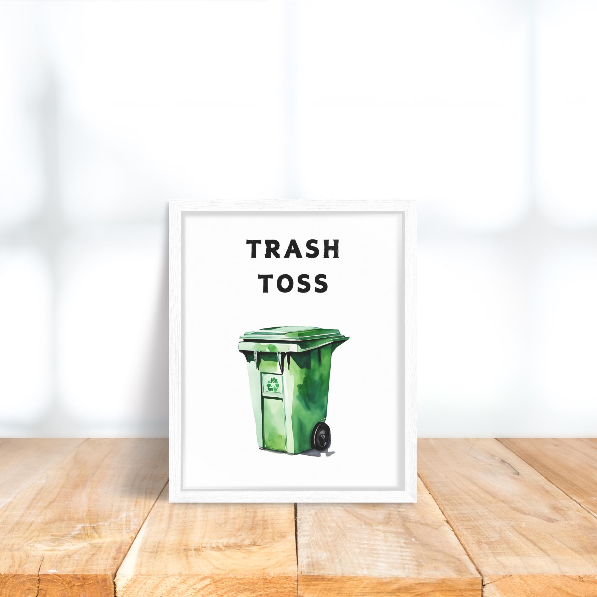 Garbage Truck Birthday Party Sign Bundle | Recycle Celebration | Trash ...