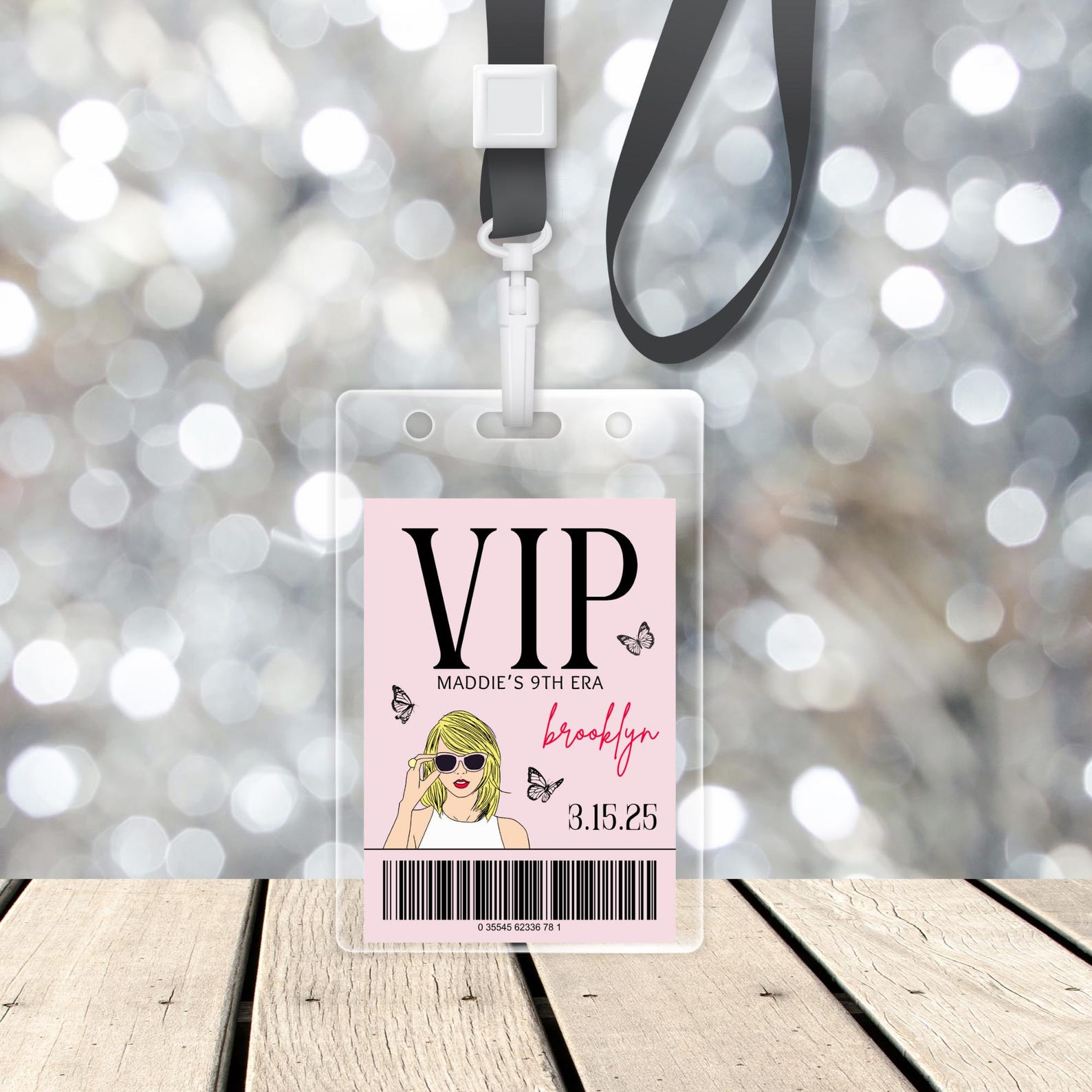 Taylor Concert VIP Pass | 2.5x3.5in Cards | Party Favors | Lanyard ...