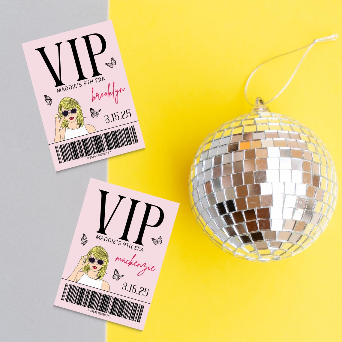 Taylor Concert VIP Pass | 2.5x3.5in Cards | Party Favors | Lanyard ...
