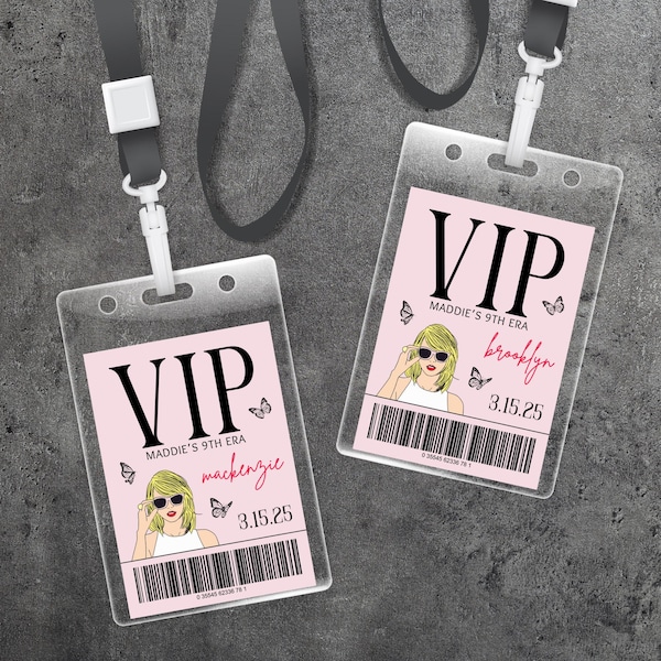 Lanyard Pass Template - Etsy UK