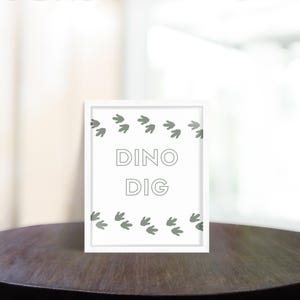 Dinosaur Birthday Party Sign Bundle | T-rex Dino Bday 8x10 Signage ...