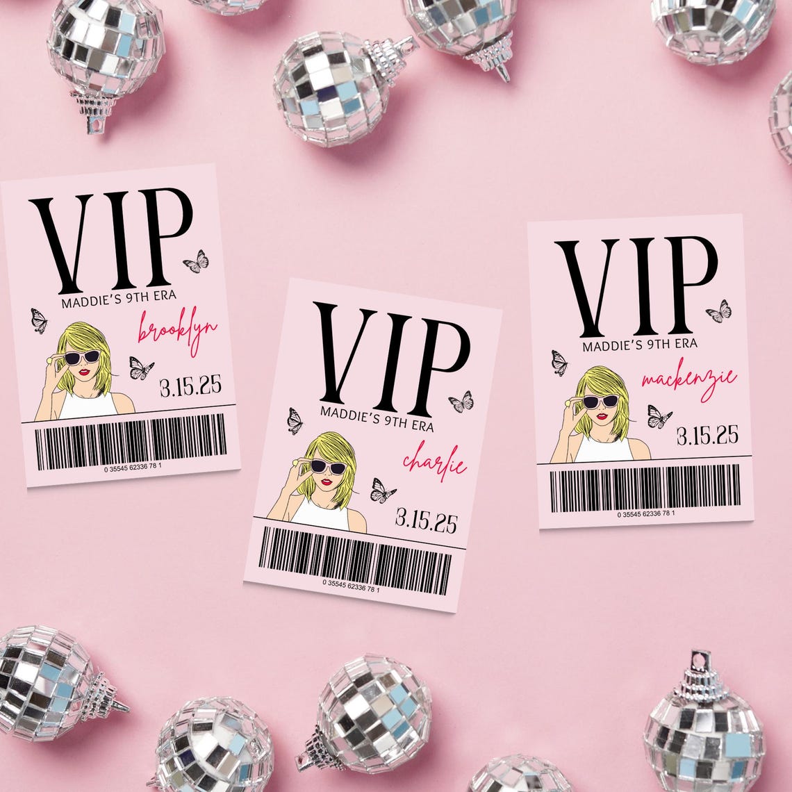 Taylor Concert VIP Pass | 2.5x3.5in Cards | Party Favors | Lanyard ...