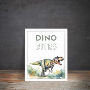 Dinosaur Birthday Party Sign Bundle | T-rex Dino Bday 8x10 Signage ...