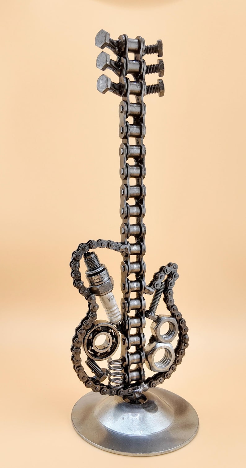 Guitar Metal Sculpture- Guitar Lover Gift- Best Gift Idea- Welding Art ...