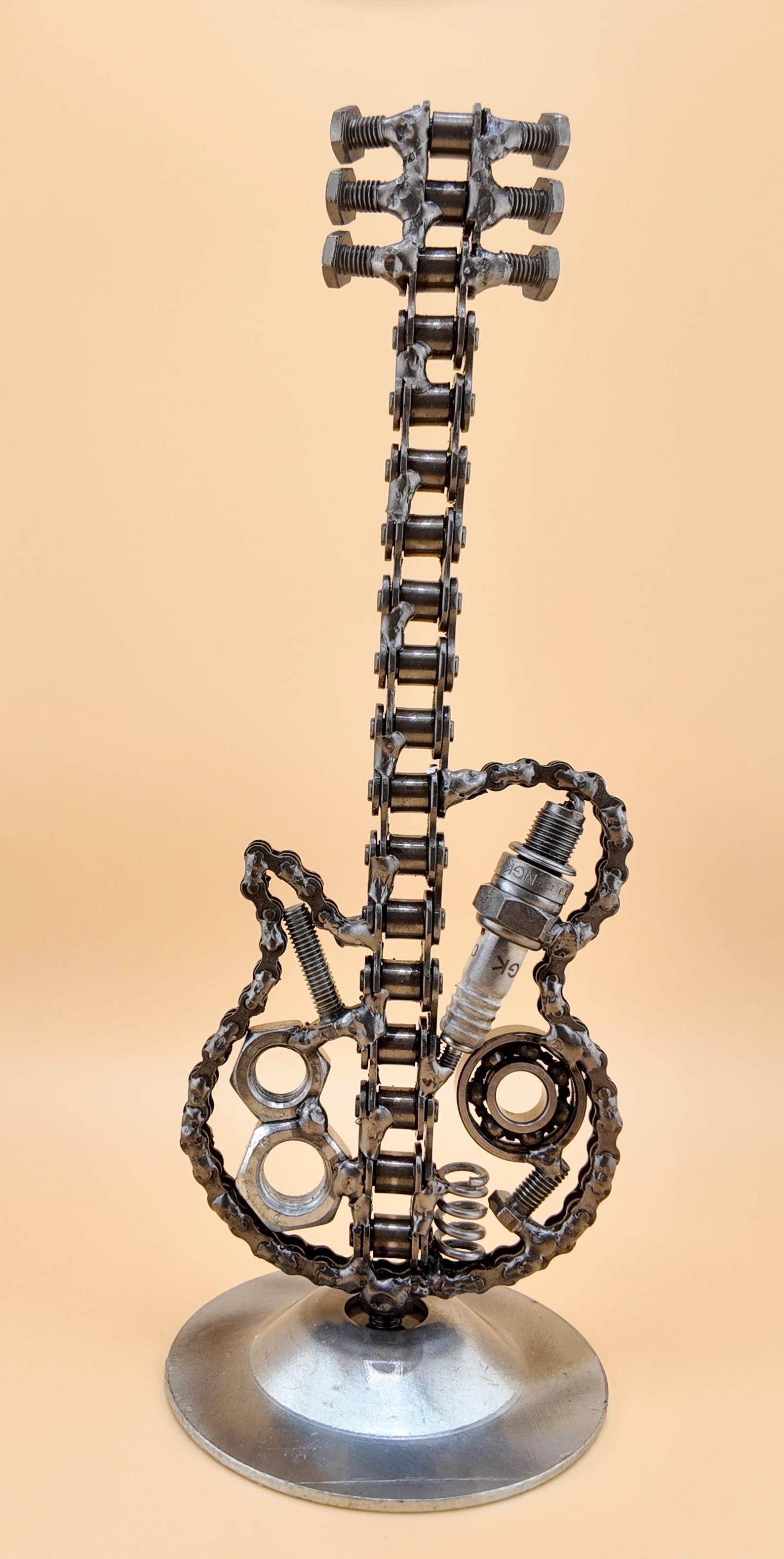 Guitar Metal Sculpture- Guitar Lover Gift- Best Gift Idea- Welding Art ...