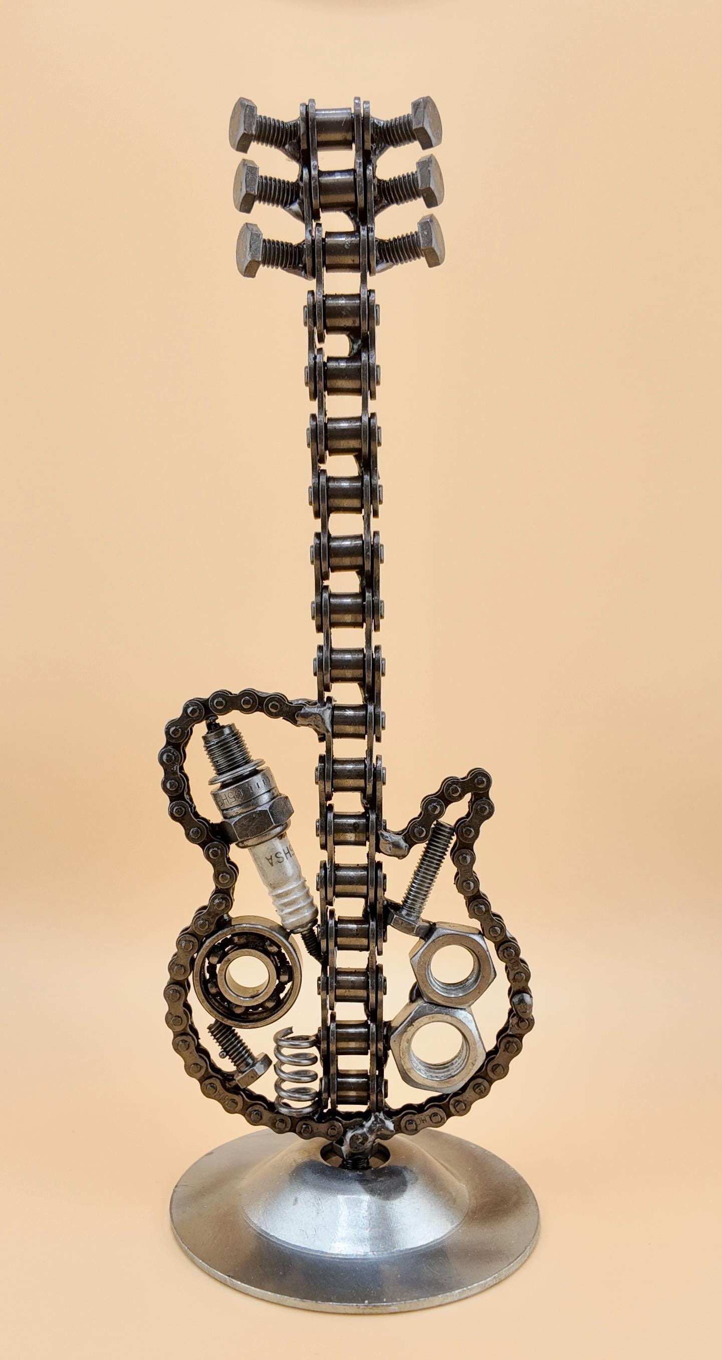 Guitar Metal Sculpture- Guitar Lover Gift- Best Gift Idea- Welding Art ...
