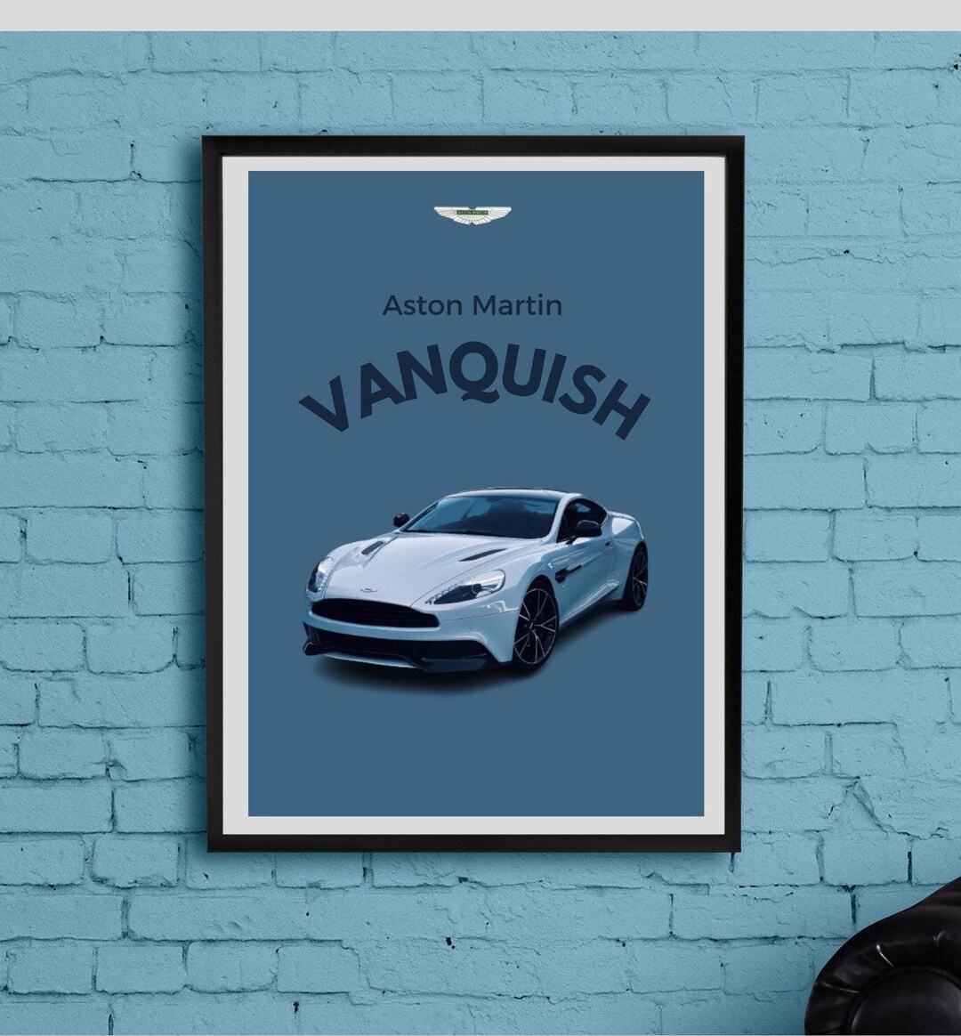 Supercar Poster/car Poster/wall Poster/wall Art/aston Martin Vanquish ...