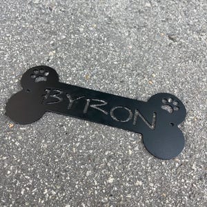 Dog House Sign| Metal Dog Sign| Dog Name Sign| Dog House Name Plate ...