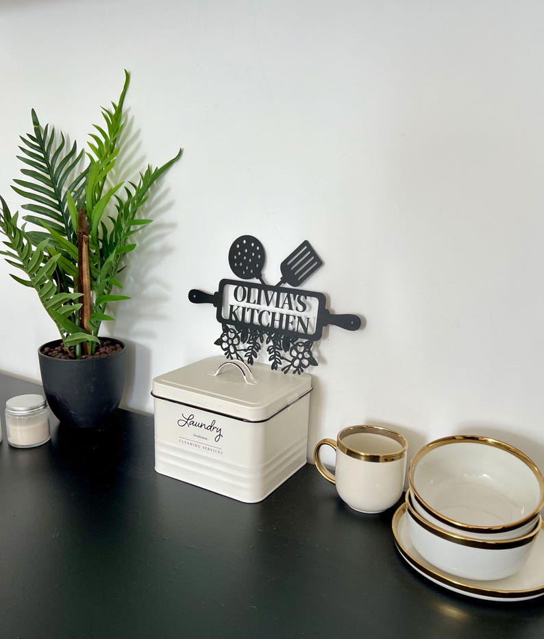 Kitchen Sign| Custom Kitchen Metal Wall Art| Personalized Metal Signs ...