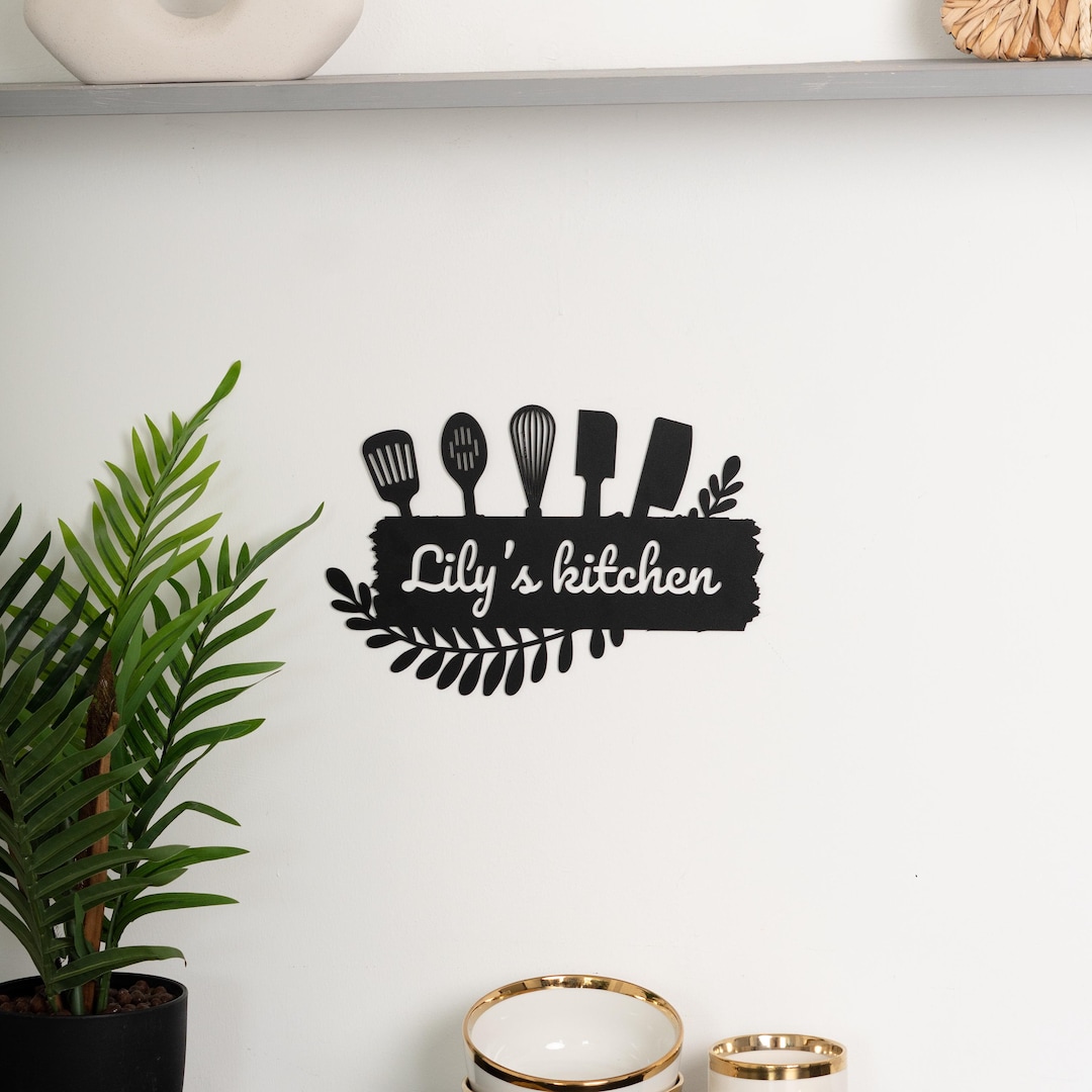 Custom Kitchen Sign | Kitchen Wall Decor Farmhouse | Kitchen Wall Decor ...