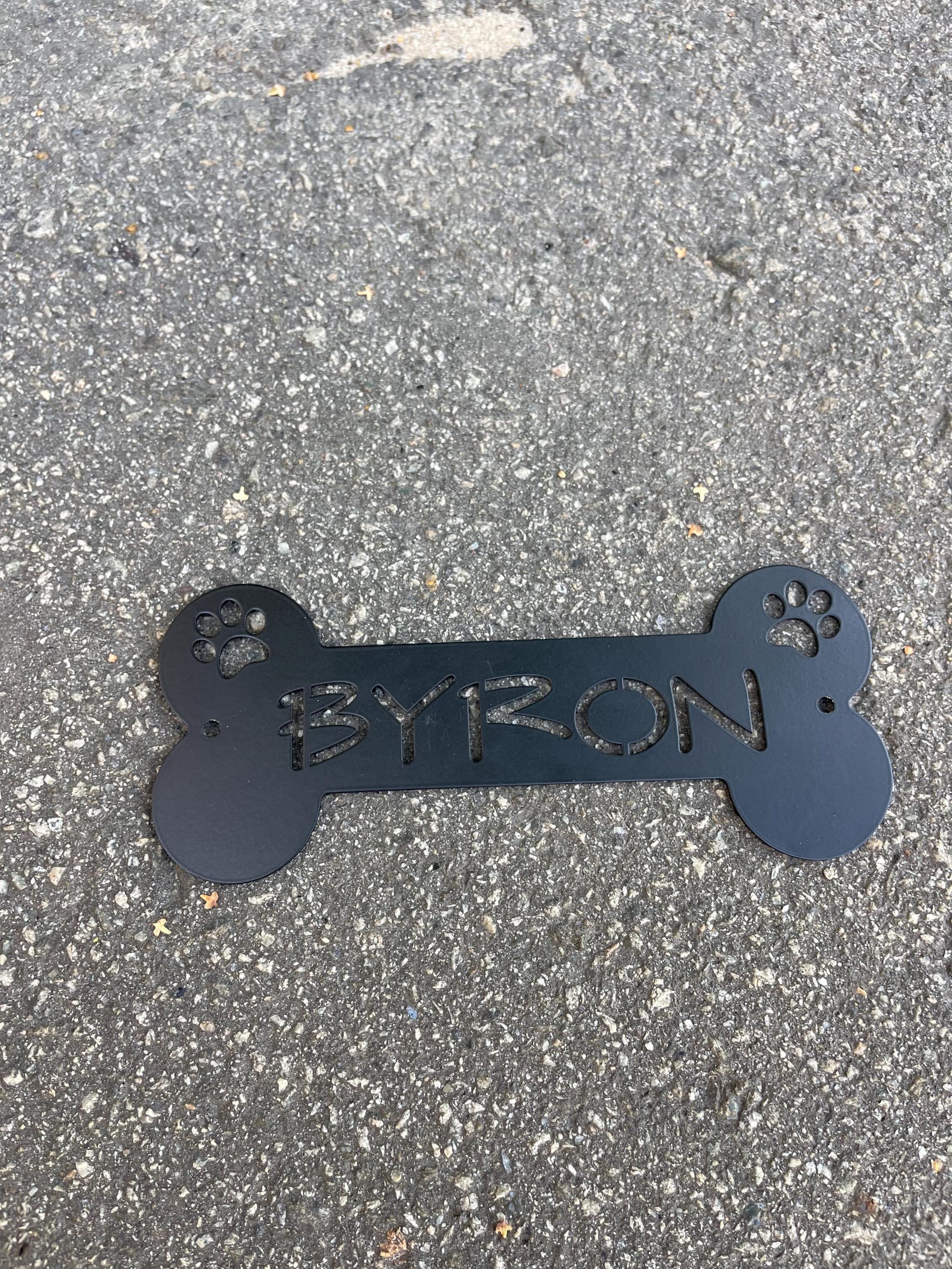 Dog House Sign Metal Dog Sign Dog Name Sign Dog House Name Plate Dog ...