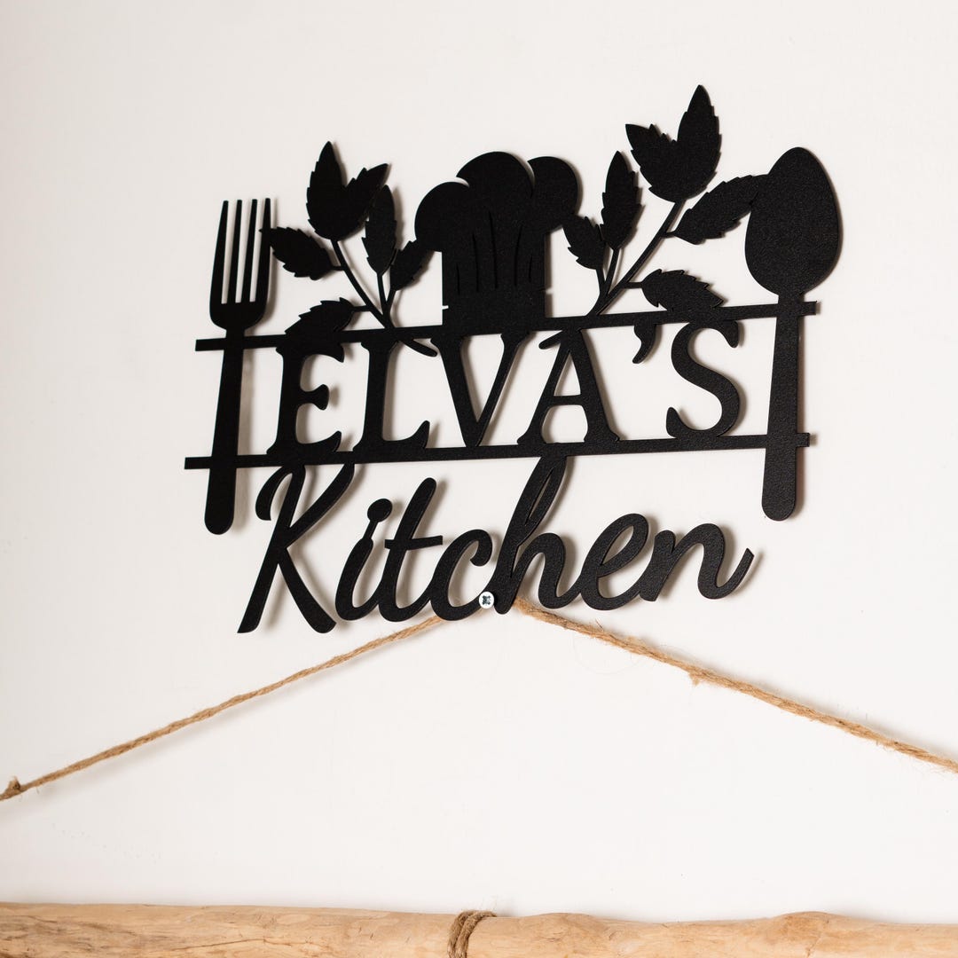 Customized Kitchen Metal Sign | Kitchen Wall Art | Kitchen Decor ...