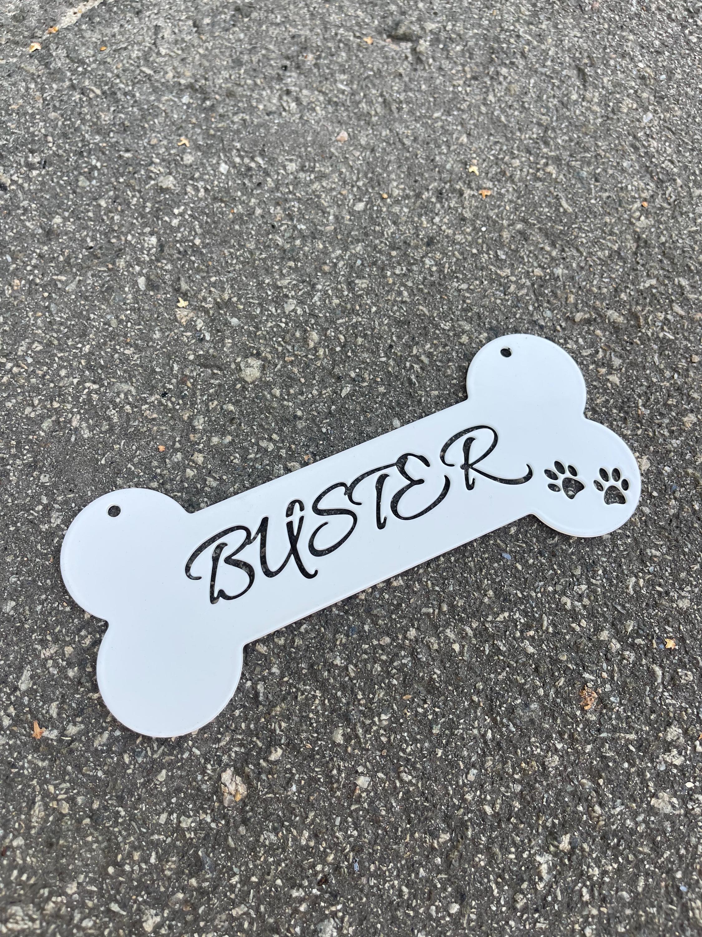 Custom Dog Bonesdog Bone Sign With Name Custom Metal Dog Bones Metal ...