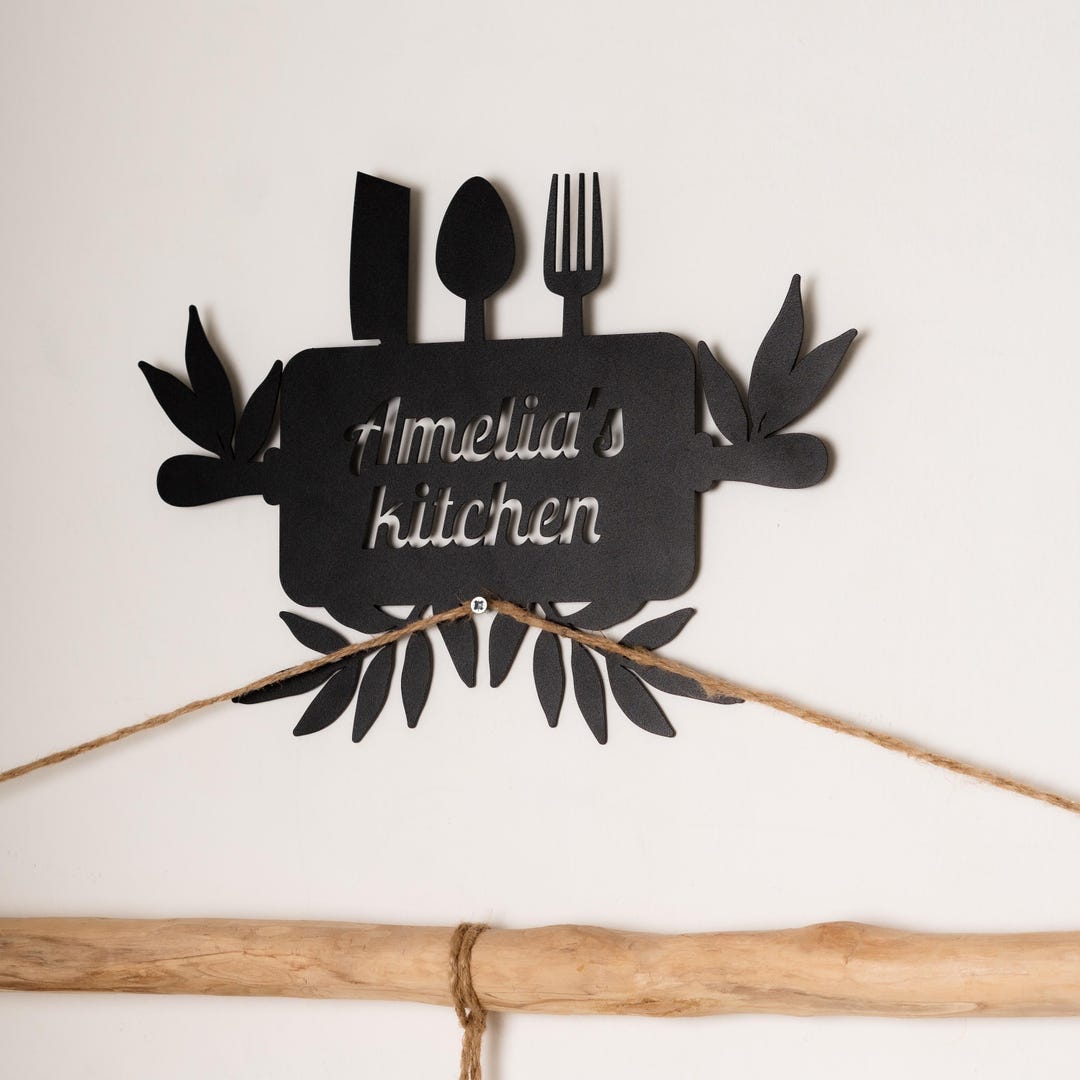 Custom Metal Kitchen Sign | Kitchen Wall Art | Dad's Kitchen Metal Sign ...