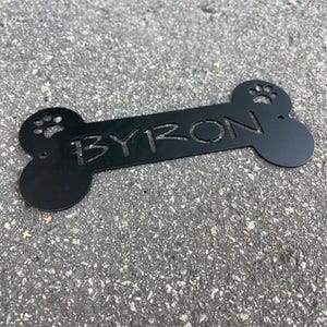 Dog House Sign Metal Dog Sign Dog Name Sign Dog House Name Plate Dog ...