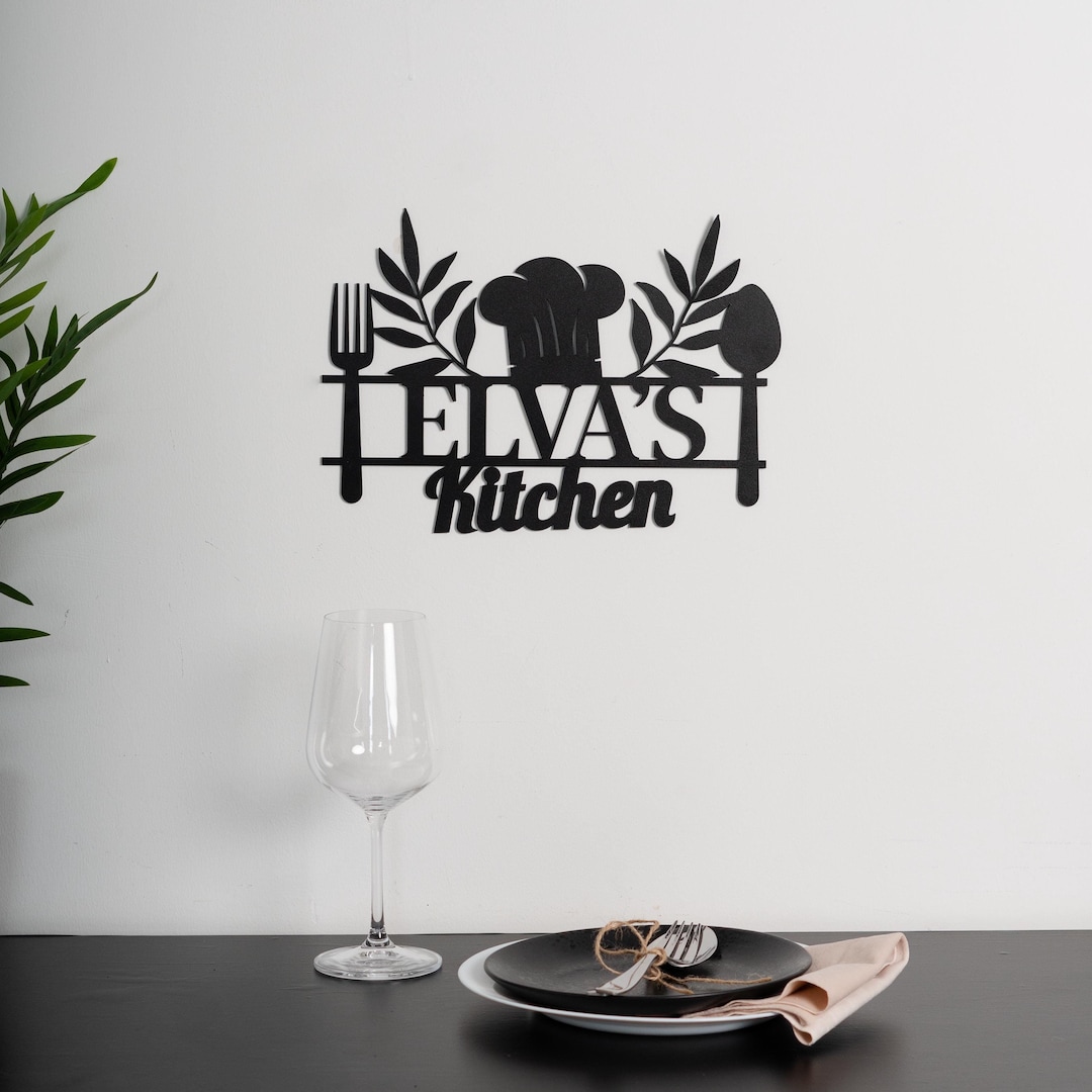 Custom Metal Kitchen Sign | Kitchen Decor | Kitchen Wall Decor | Metal ...